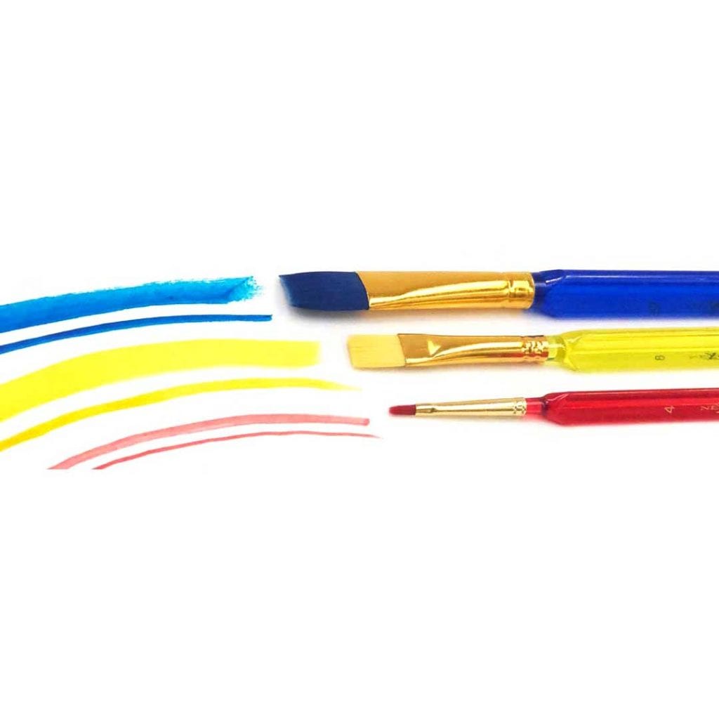 Nexus Triangular Paint Brushes (Flat Ended) - Learn Play Nexus