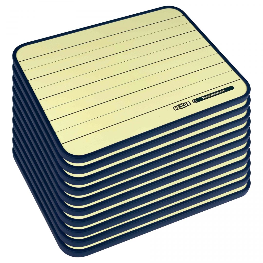 A4 Magnetic Buff Writing Whiteboard (Pack of 10) - Learn Play Nexus