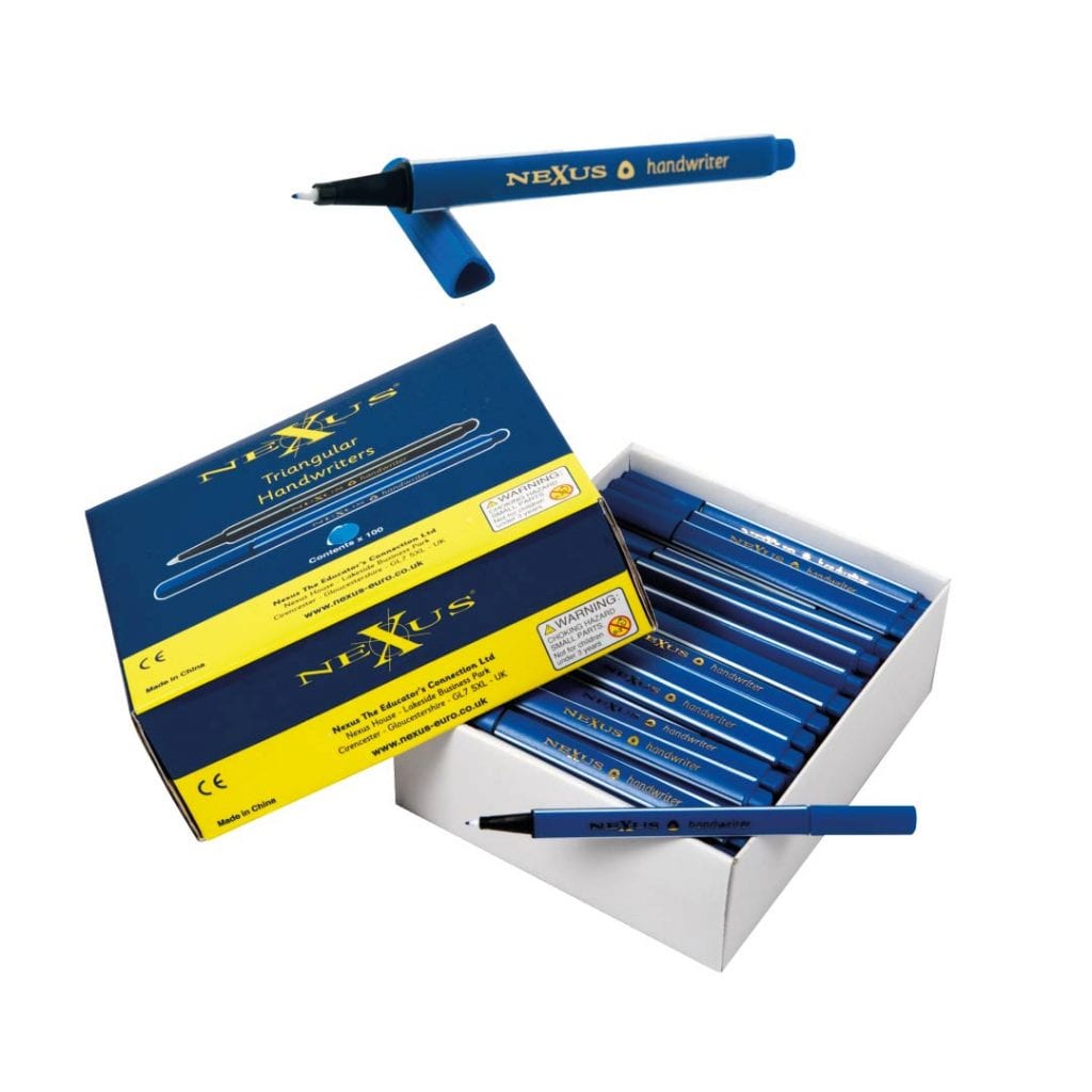 Nexus Triangular Handwriters Blue - 118mm (100 Pack) - Nexus