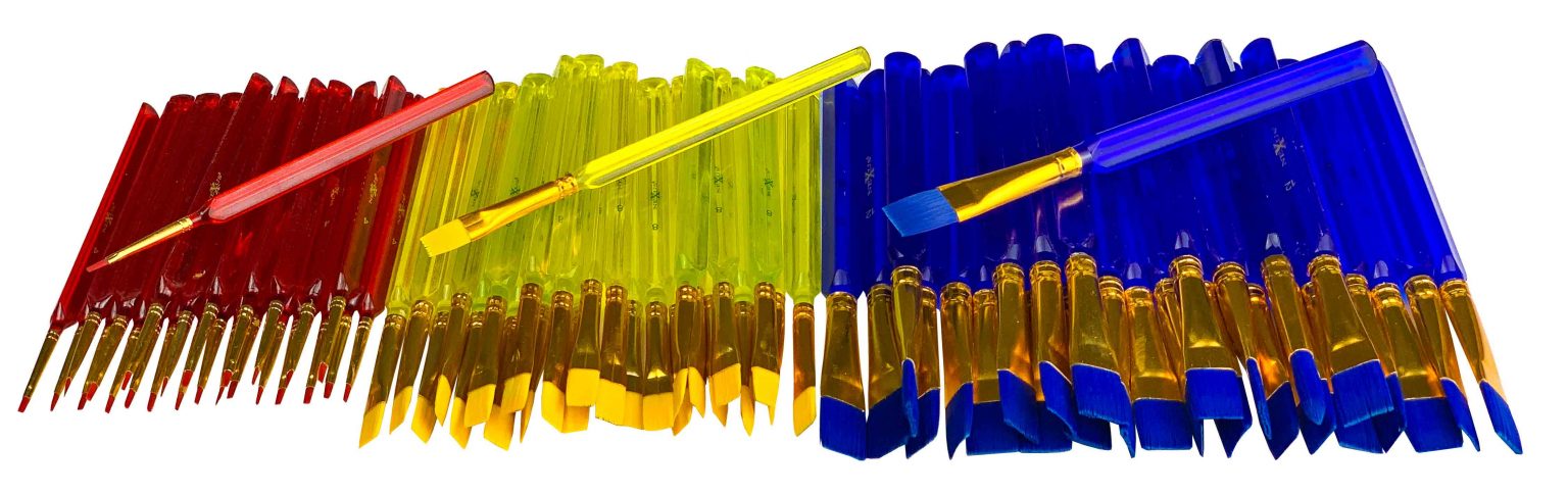 Nexus Triangular Paint Brushes (Flat Ended) - Learn Play Nexus