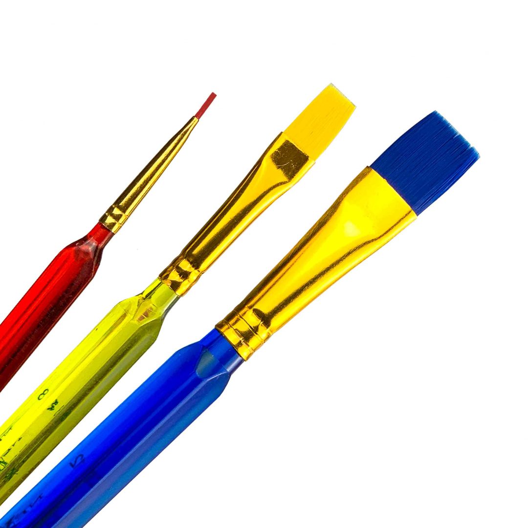 Nexus Triangular Paint Brushes (Flat Ended) - Learn Play Nexus