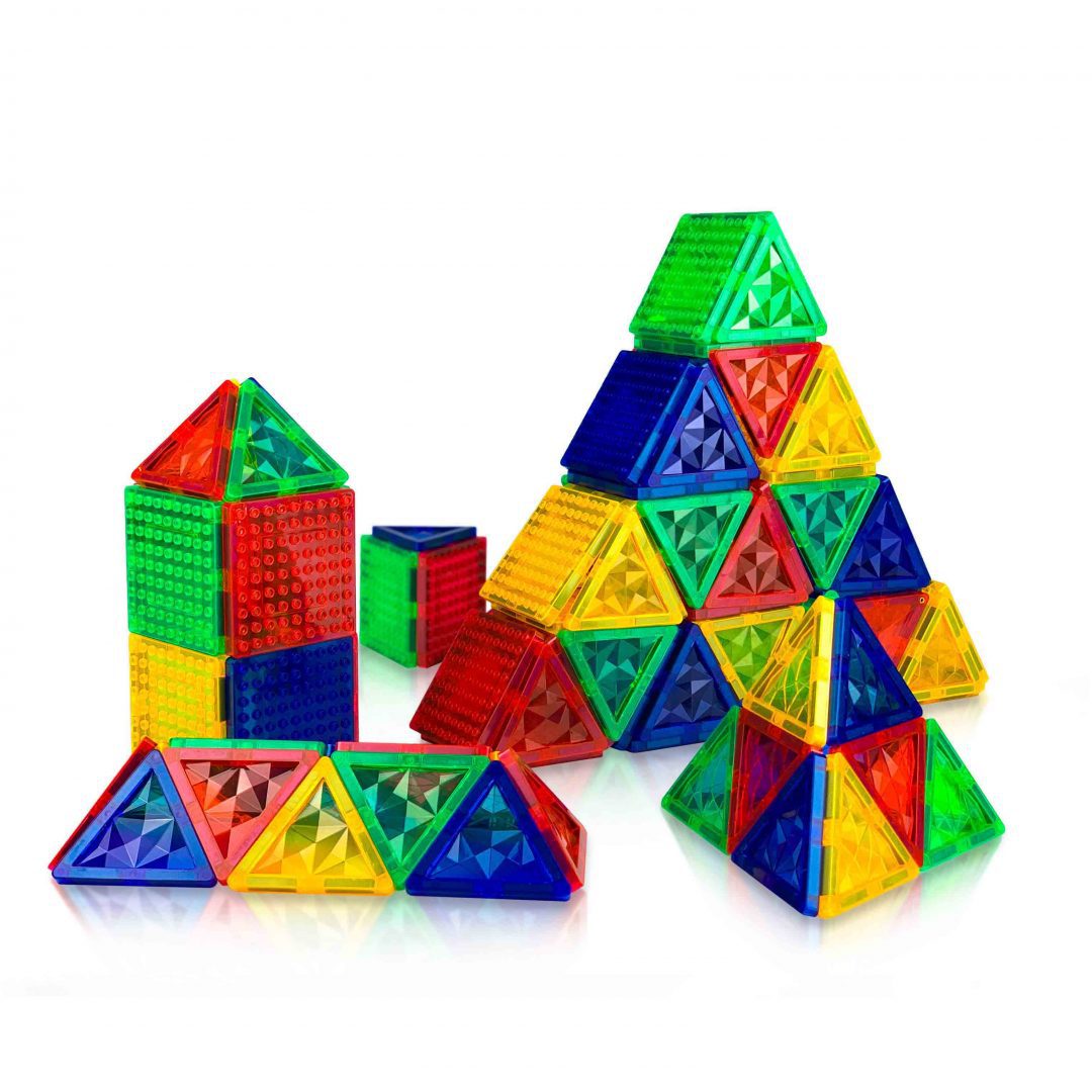 Magnetic Tiles: Triangles & Squares - Learn Play Nexus