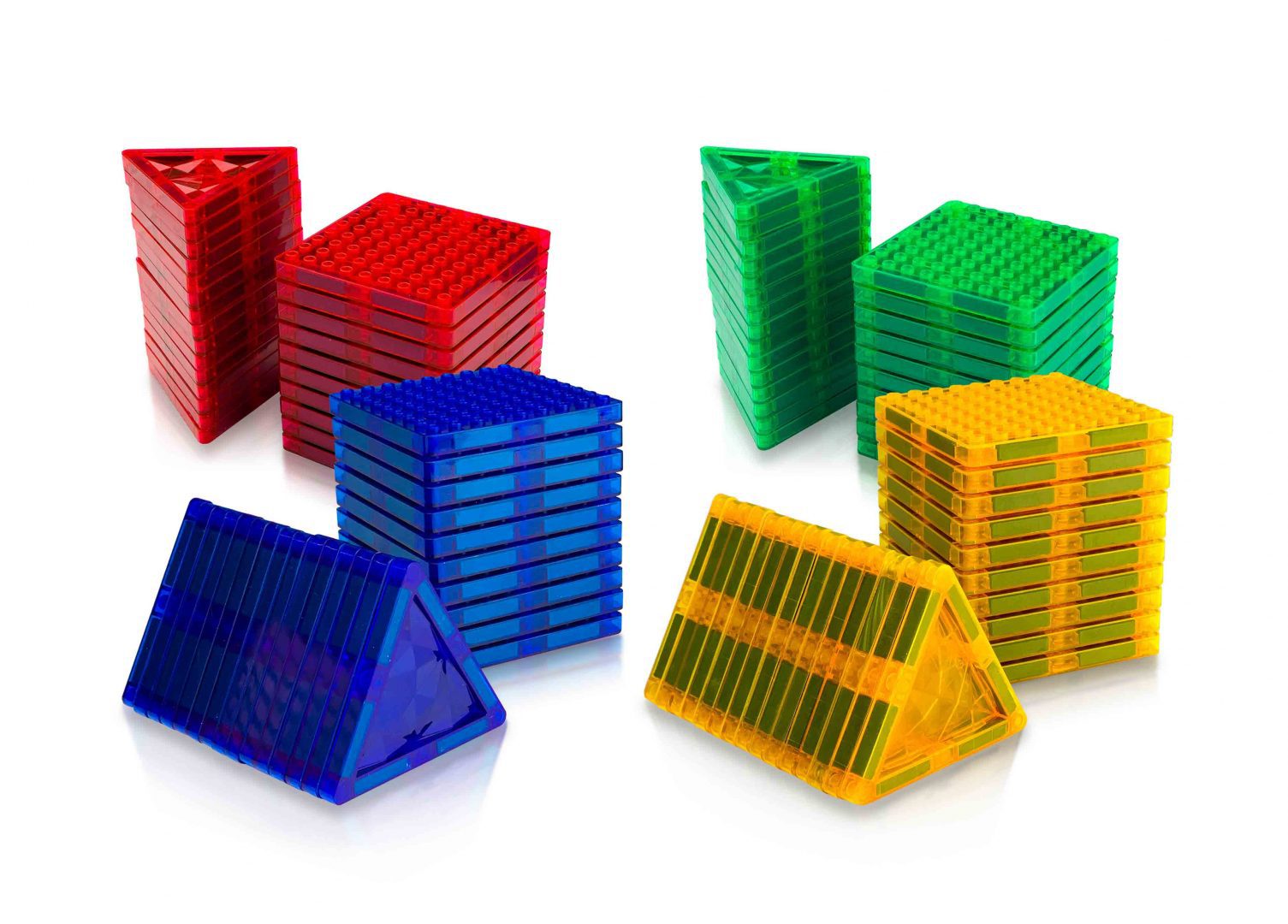 Magnetic Tiles: Triangles & Squares - Learn Play Nexus