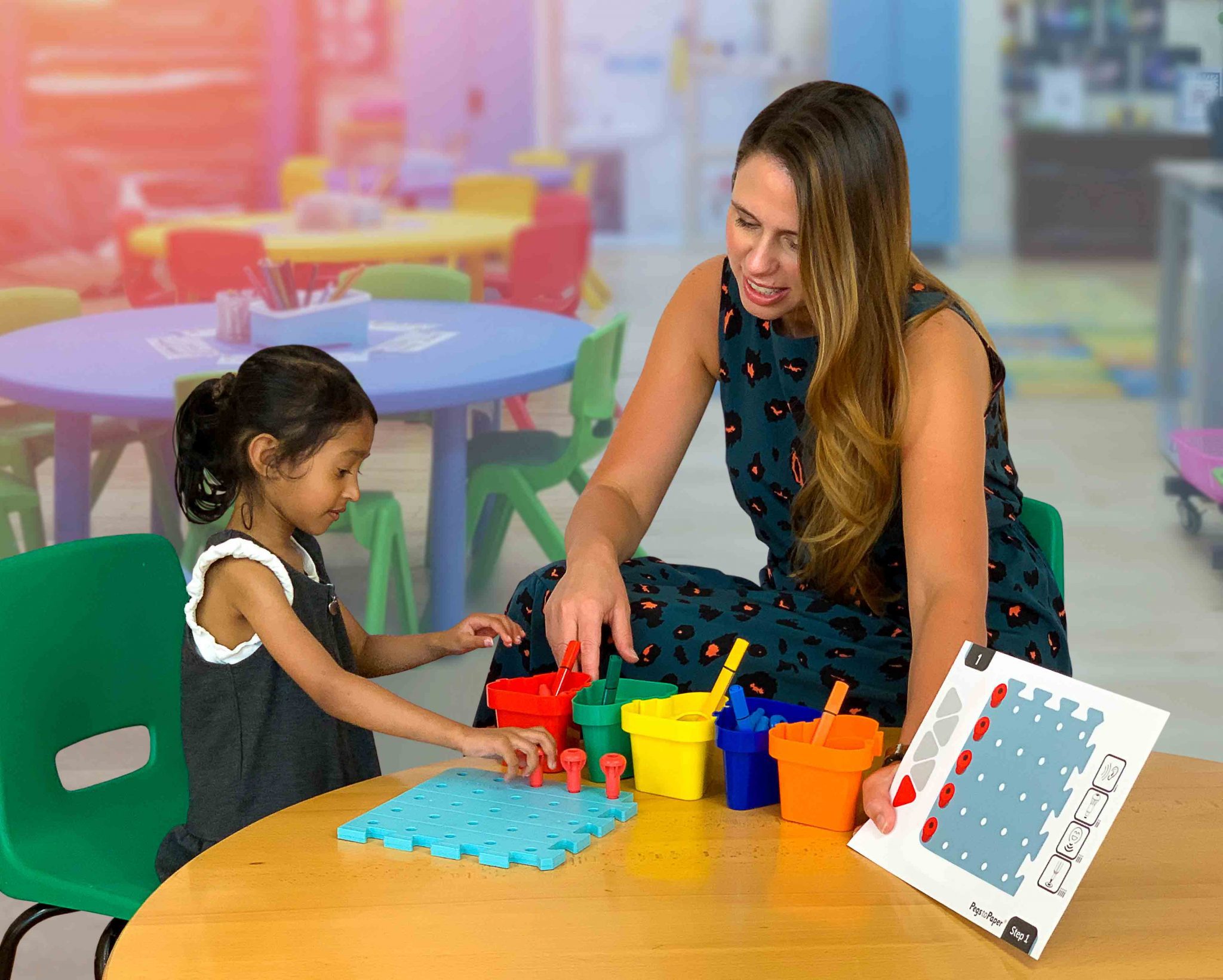 Pegs to Paper Exercises for Handwriting Set - Learn Play Nexus