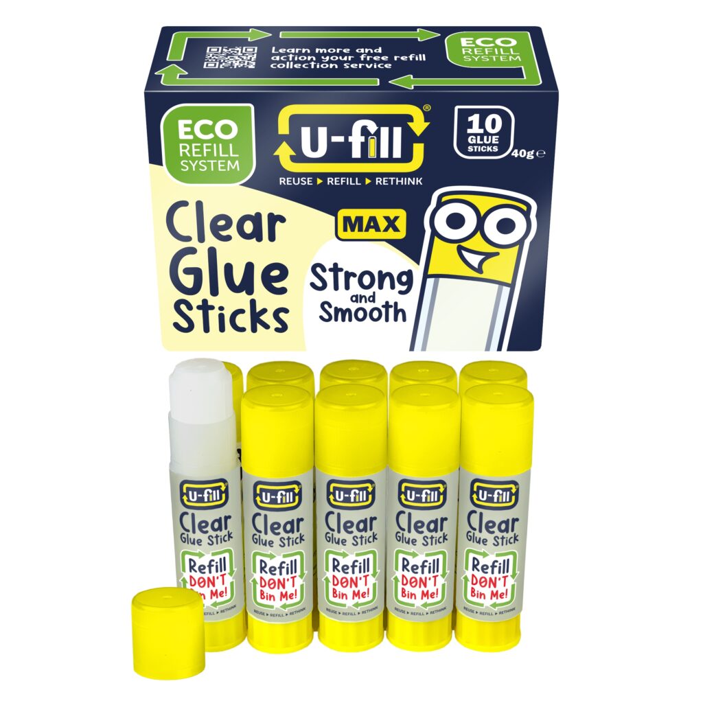 Refillable Glue Stick - U-fill Clear Glue Sticks