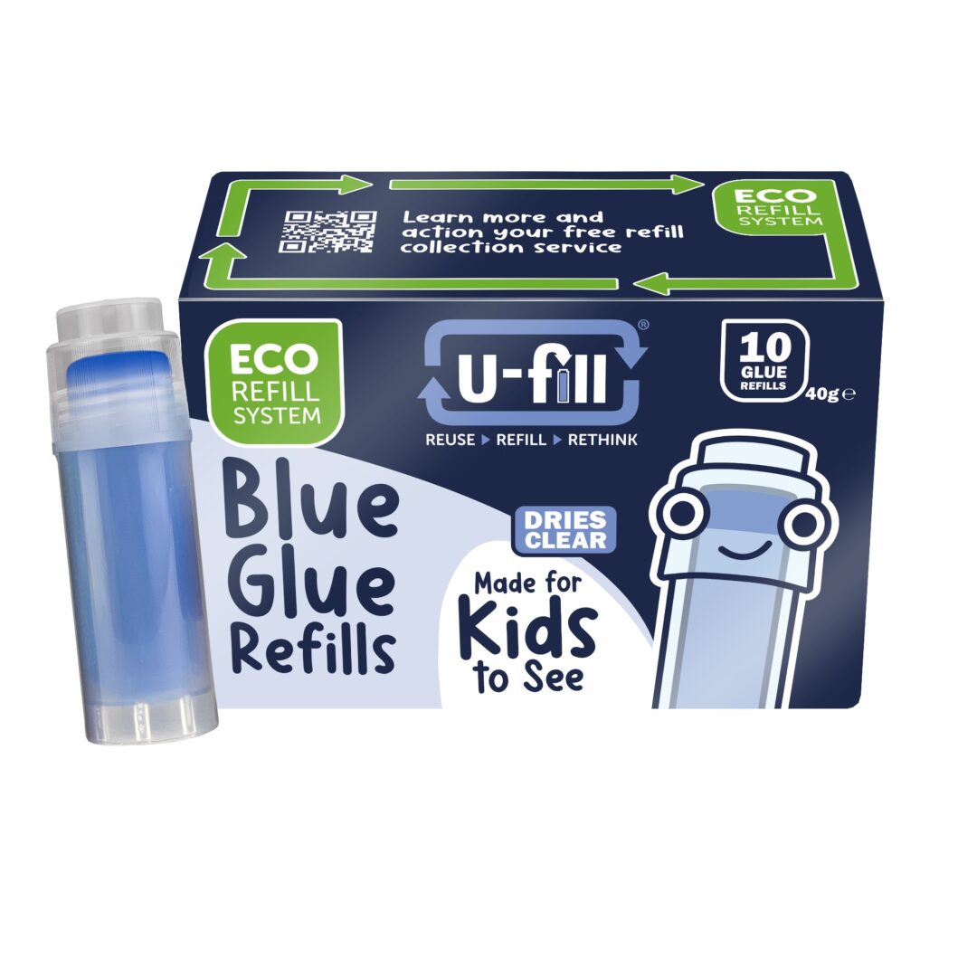 10 U-fill Blue Glue Stick Refills - Learn Play Nexus